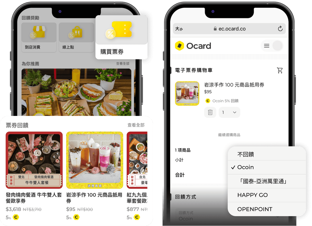 Ocard Rewards 多元點數回饋計畫｜跨國、多通路樂享回饋